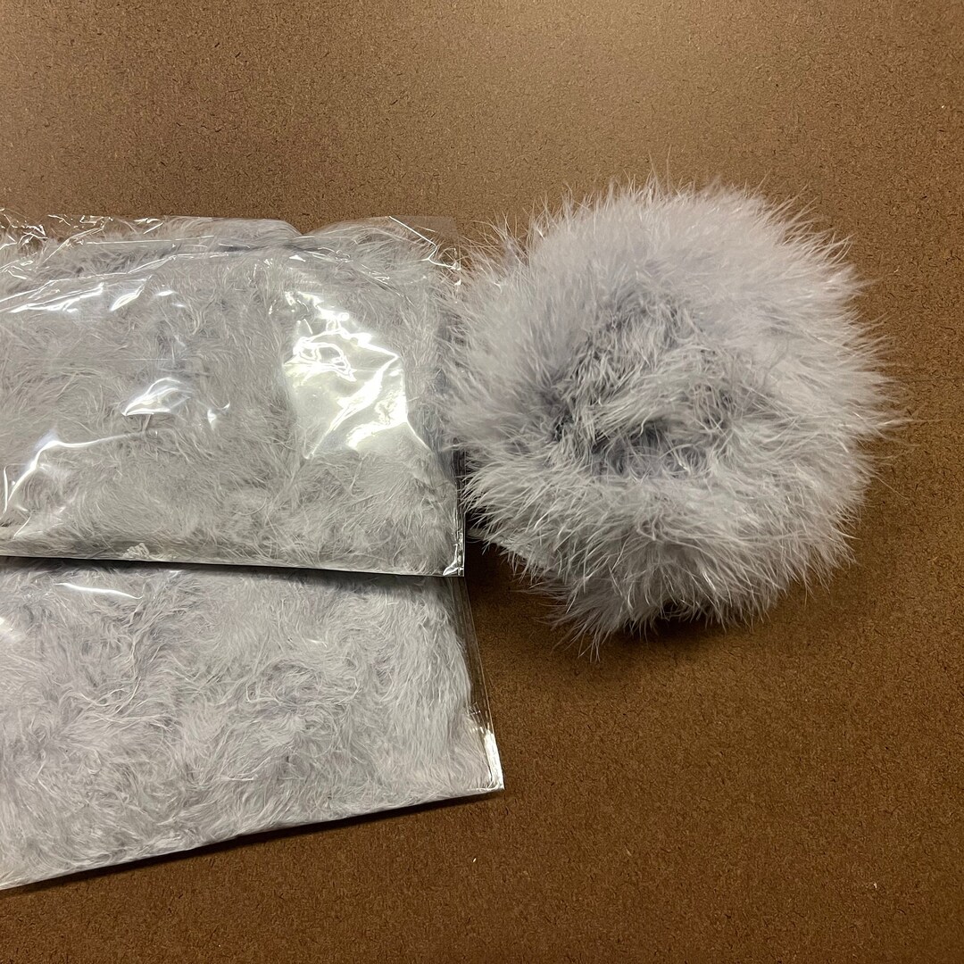 10 Yard Gray Marabou Feather Boa 25g - Etsy