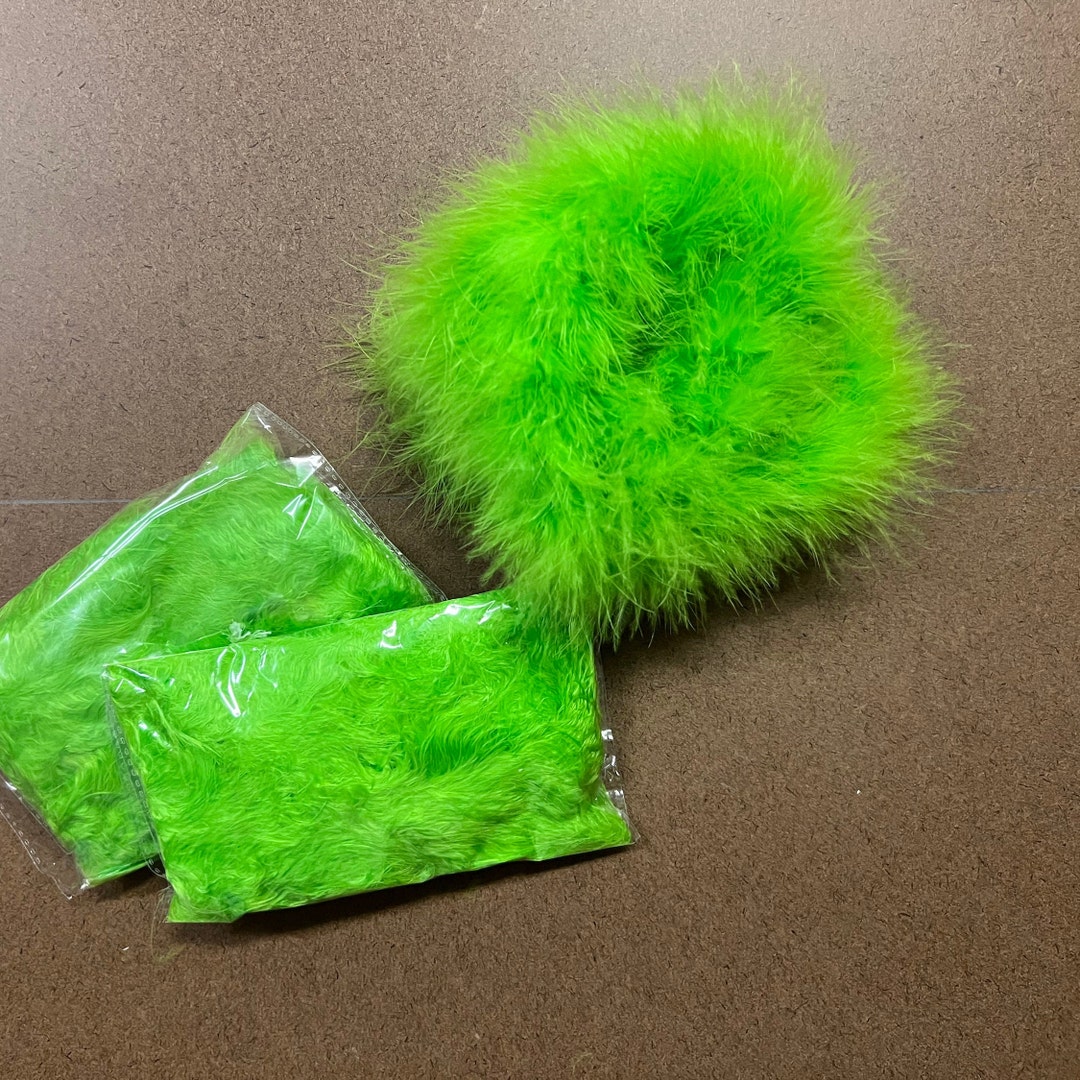 10 Yard - Bright Green Marabou Feather Boa 25g - Etsy
