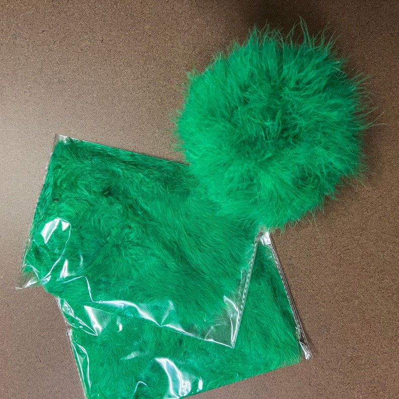 2 Yard - Green Marabou Feather Boa 25g - Etsy