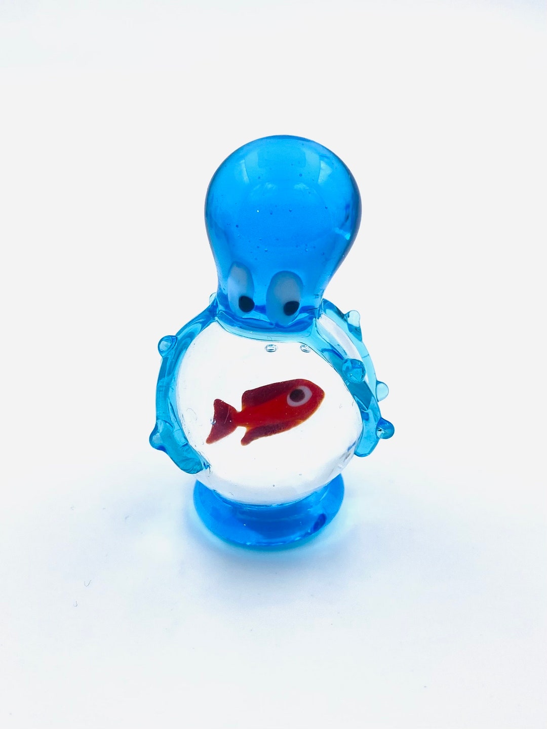 Fish Bowl With Octopus. guidotti Artist murano Glass - Etsy