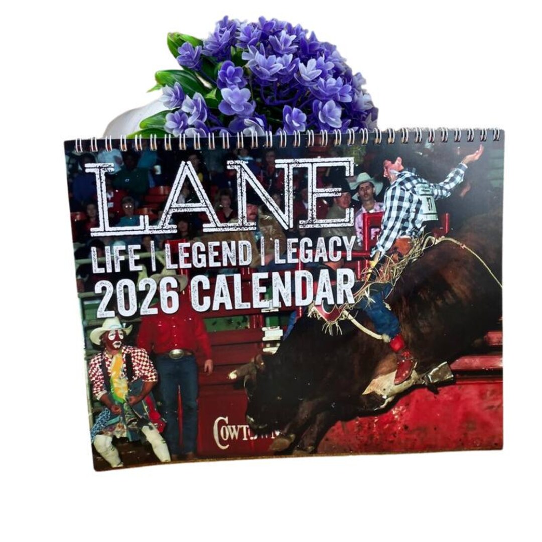 Lane Frost 2026 Calendar | Life Legend Legacy Bull Riding Cowboy ...