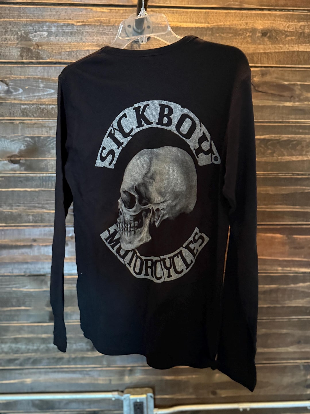 Sickboy Motorcycles “sick is Forever” Long Sleeve Thermal Shirt - Etsy
