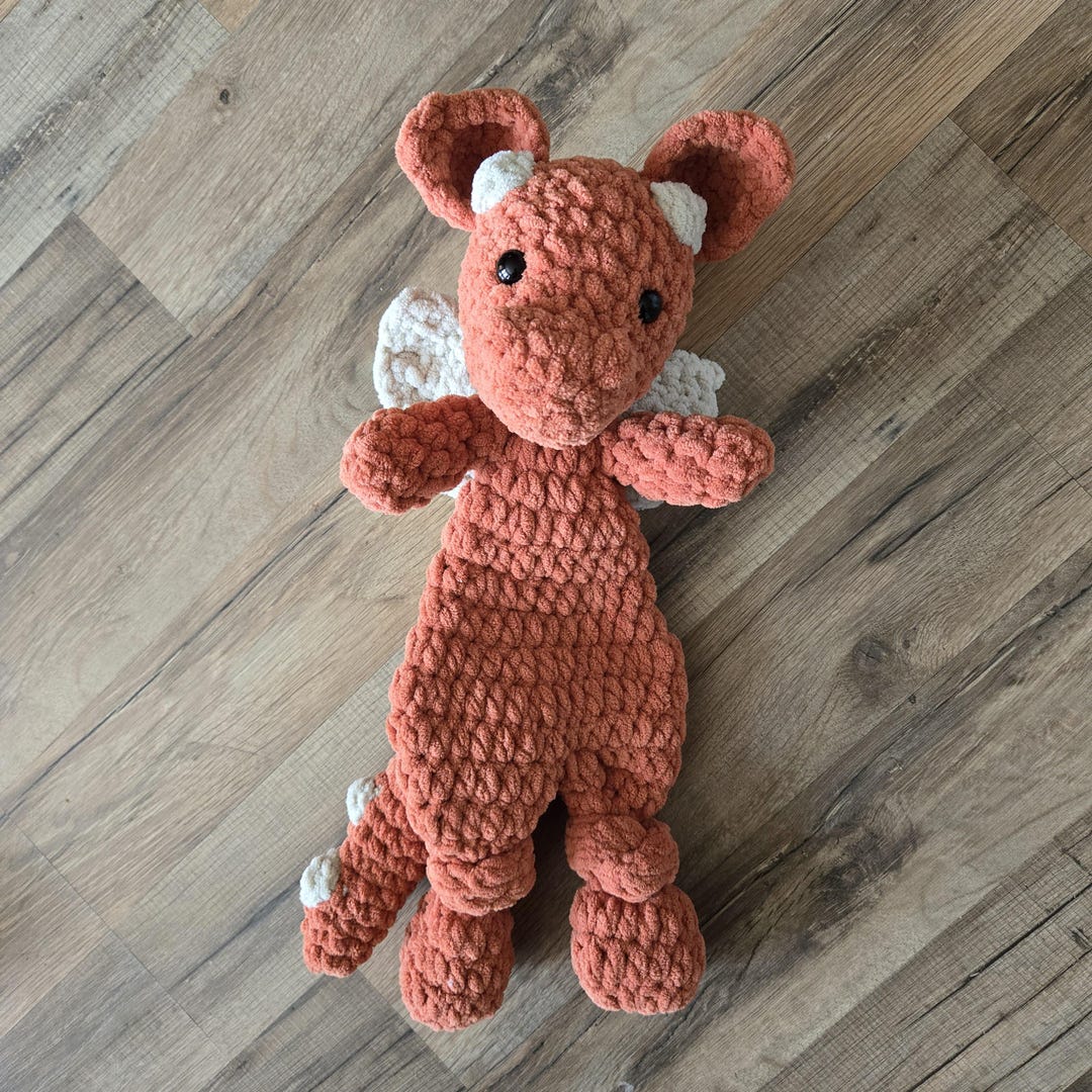 Dragon Snuggler Plushy Crochet Fantasy Ready to Ship - Etsy