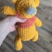 Bear Plushy Stuffed Bear Ready to Ship Crochet Handmade - Etsy