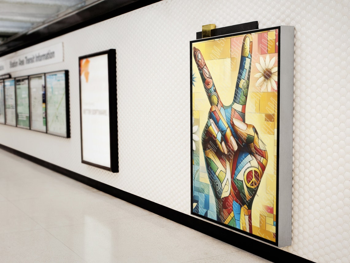 Psychedelic Peace 60s Vibes Instant Download Digital Wall Art Hand ...