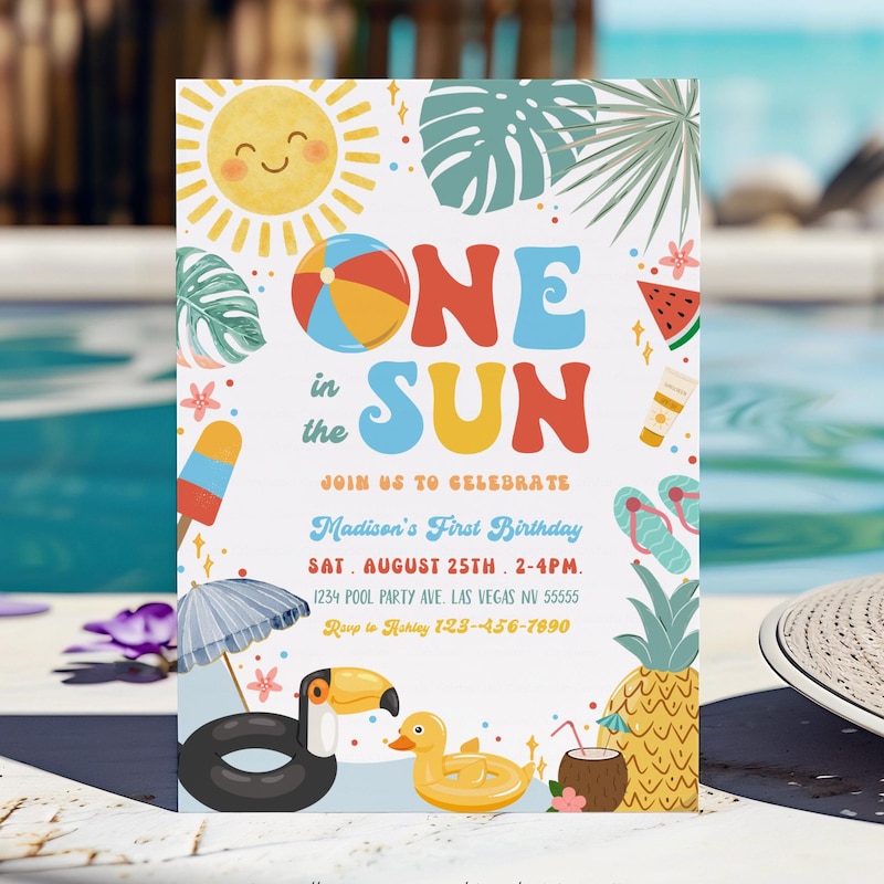 Sun Invitation - Etsy