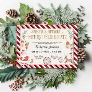 Santa Certificate Certificates Certificate Template Certificate ...