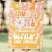 EDITABLE Groovy ONE Welcome Sign First Birthday Groovy Party Birthday ...