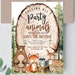 EDITABLE Woodland Invitation Woodland Animals Woodland Party Forest ...