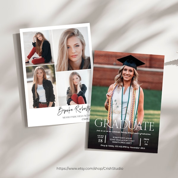 High School Graduation Invitations - Etsy