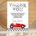 EDITABLE Two Fast Thank You Card Two Fast Birthday Race Car Birthday ...
