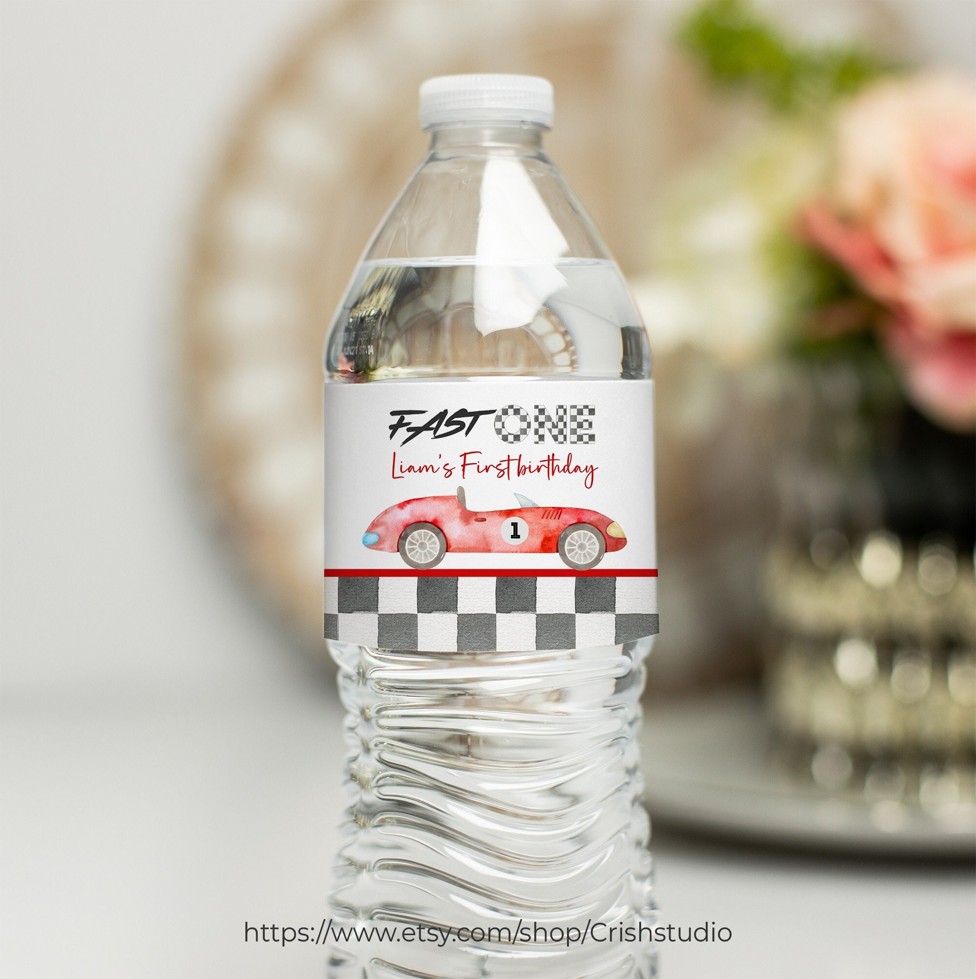 EDITABLE Fast One Water Bottle Labels Fast One Birthday Water - Etsy Canada