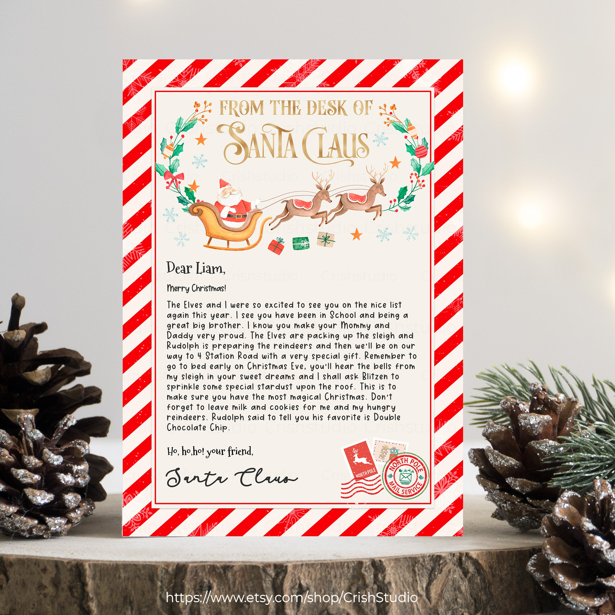 Letter From Santa Editable Letter From Santa Elf Letter From Santa ...