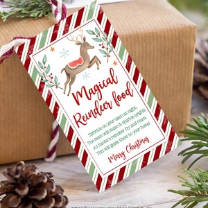 Reindeer Food Tag Printable Christmas Gift Tags Reindeer Food Tags ...
