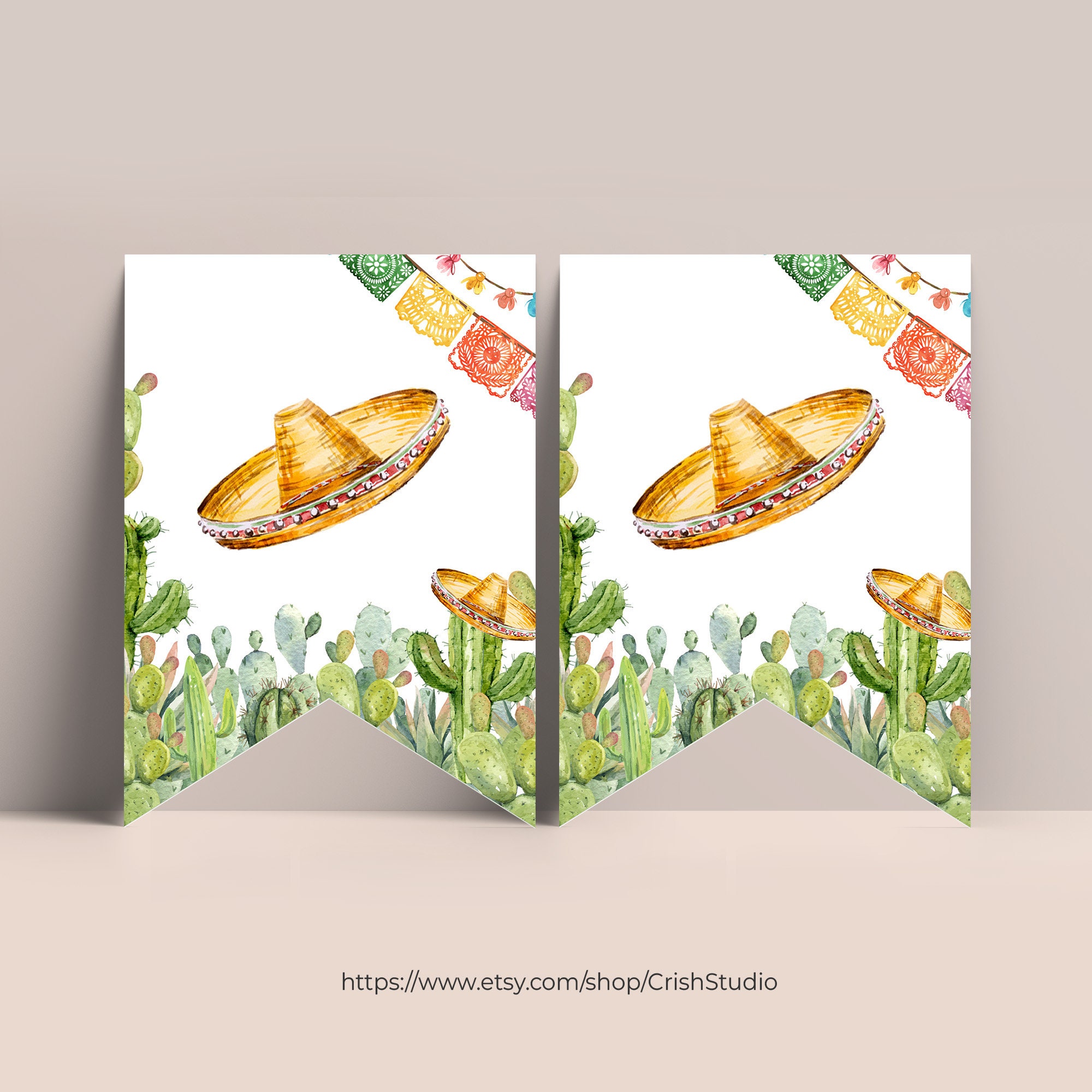 EDITABLE First Fiesta Birthday Banner Custom Banner First - Etsy