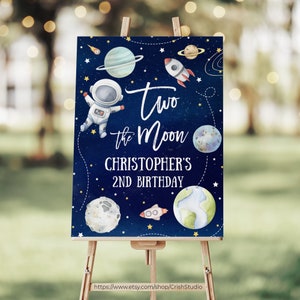 EDITABLE Two the Moon Chip Bag Template Birthday Chip Bag Custom Chip ...
