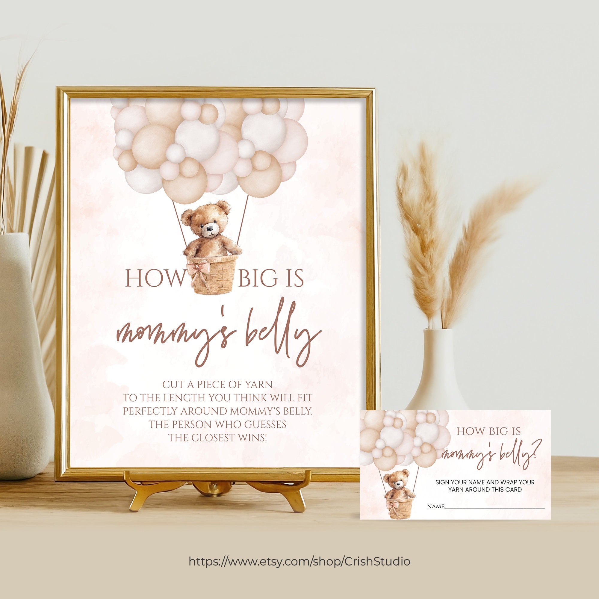 My Water Broke Baby Shower Game We Can Bearly Wait Air Balloon Baby ...