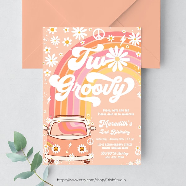 Two Groovy Birthday Party - Etsy