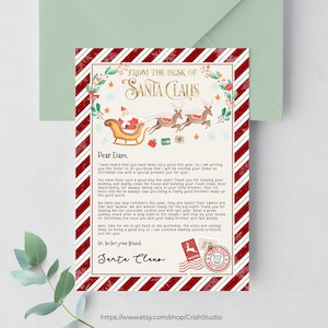 Letter From Santa Editable Letter From Santa Elf Letter From Santa ...
