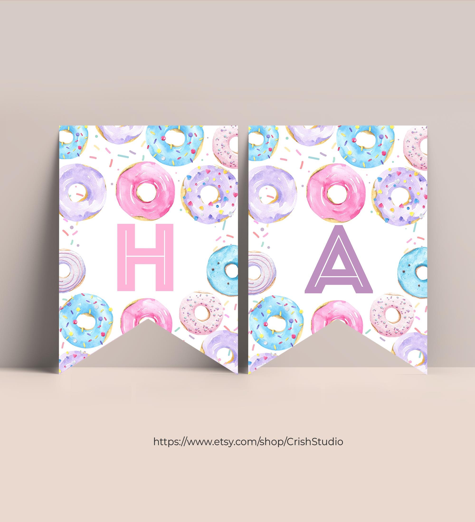 Donut Grow up Birthday Package Donut Birthday Editable Donut Birthday ...