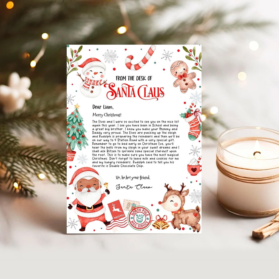 Editable Letter From Santa, Santa Letter, Elf Arrival Letter, Elf ...