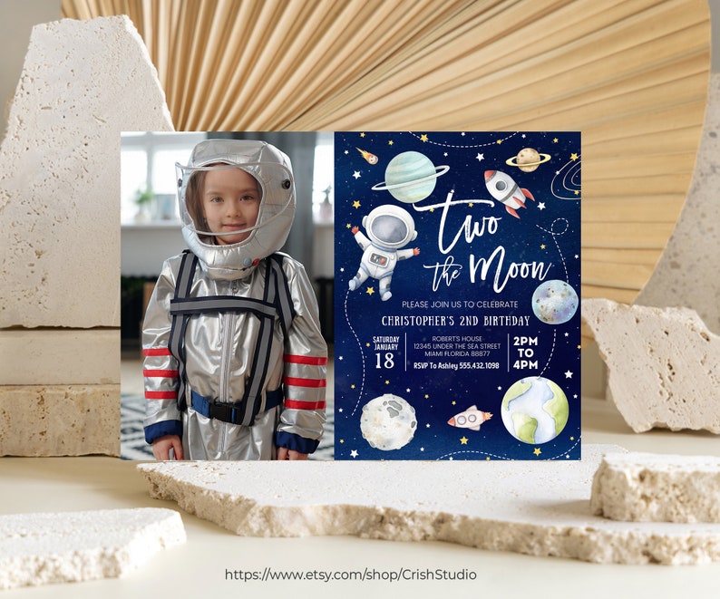EDITABLE Two the Moon Chip Bag Template Birthday Chip Bag Custom Chip ...