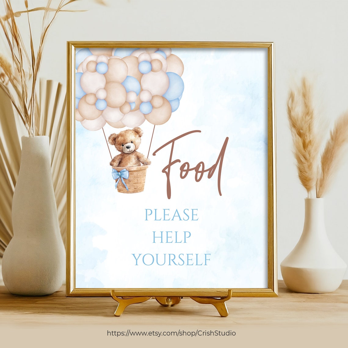 Instant Download Teddy Bear Food Baby Shower Sign Table Signs We Can ...