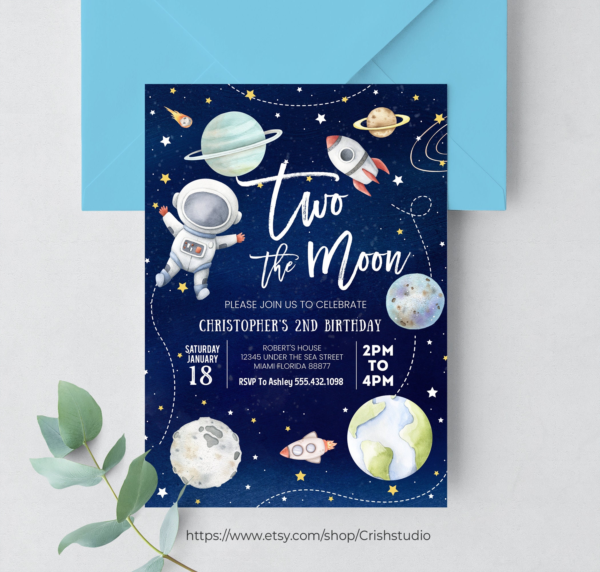 EDITABLE Two the Moon Chip Bag Template Birthday Chip Bag - Etsy