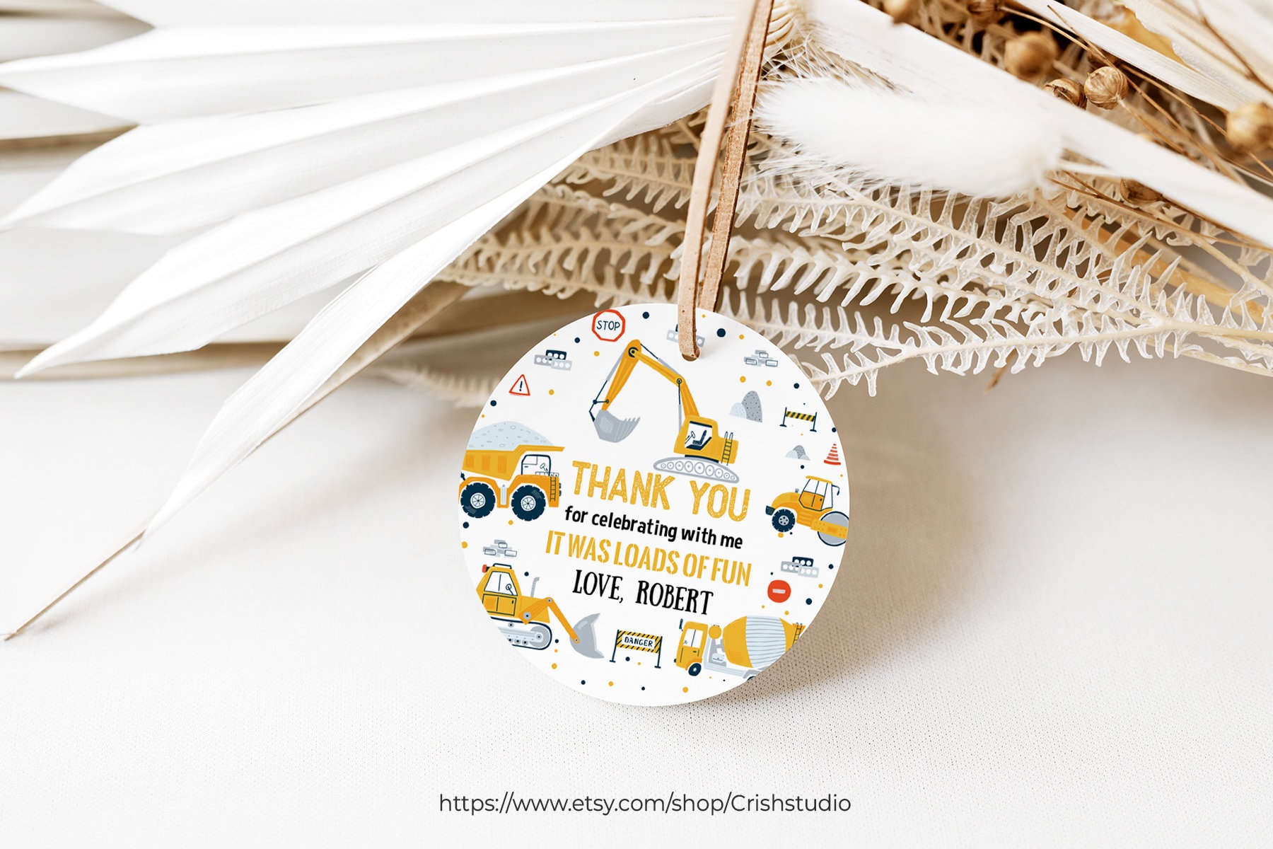Editable Construction Candy Bar Label Dump Truck Digger - Etsy
