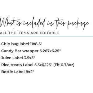 EDITABLE Groovy Birthday Party Favor Package Five is a Vibe Groovy ...