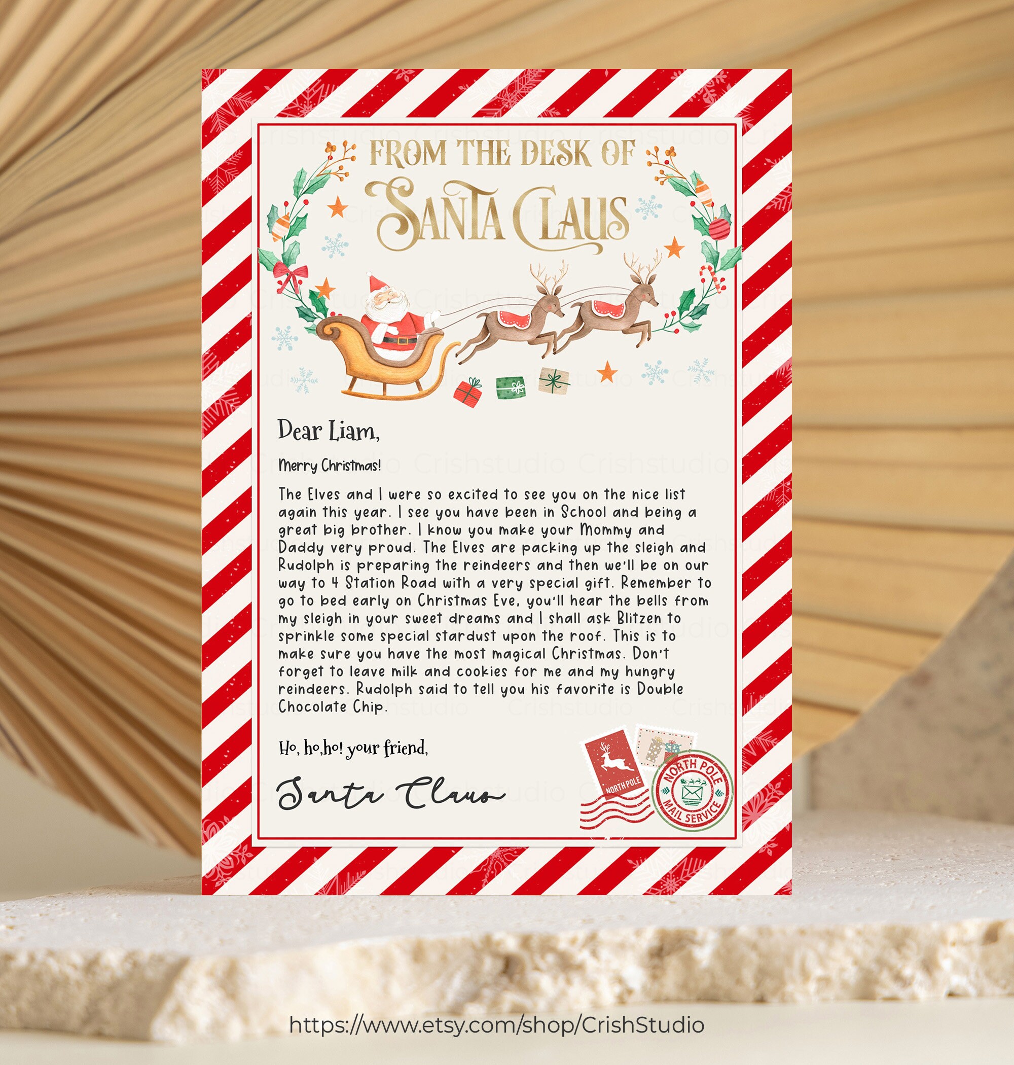 Letter From Santa Editable Letter From Santa Elf Letter From Santa ...