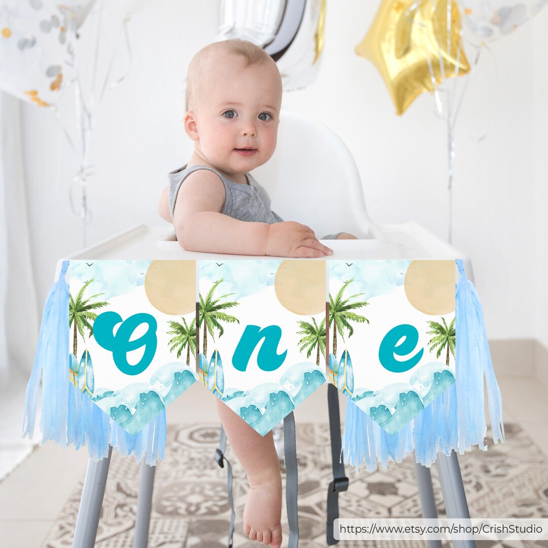 The Big One Birthday High Chair Banner One High Chair Banner the Big ...