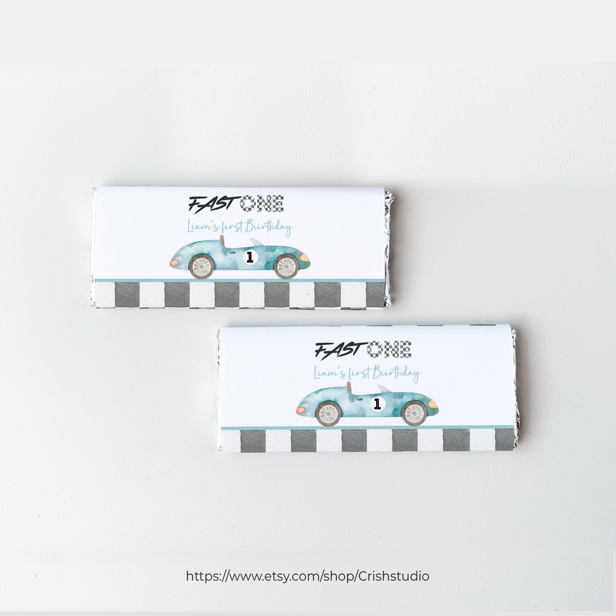 EDITABLE Fast One Candy Bar Fast One Birthday Candy Bar - Etsy