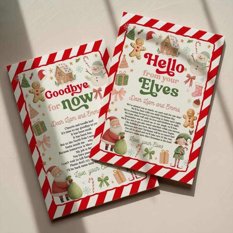 Editable Elf Kit Welcome Elf Letter Goodbye Elf Letter Elf Kits Elf ...