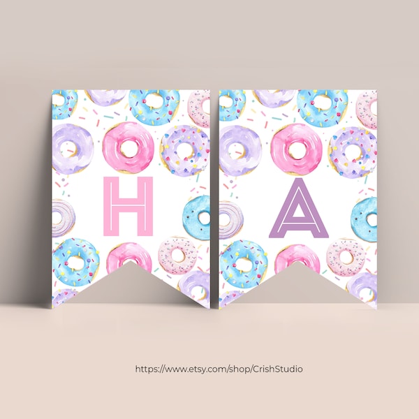 Donut Banner - Etsy