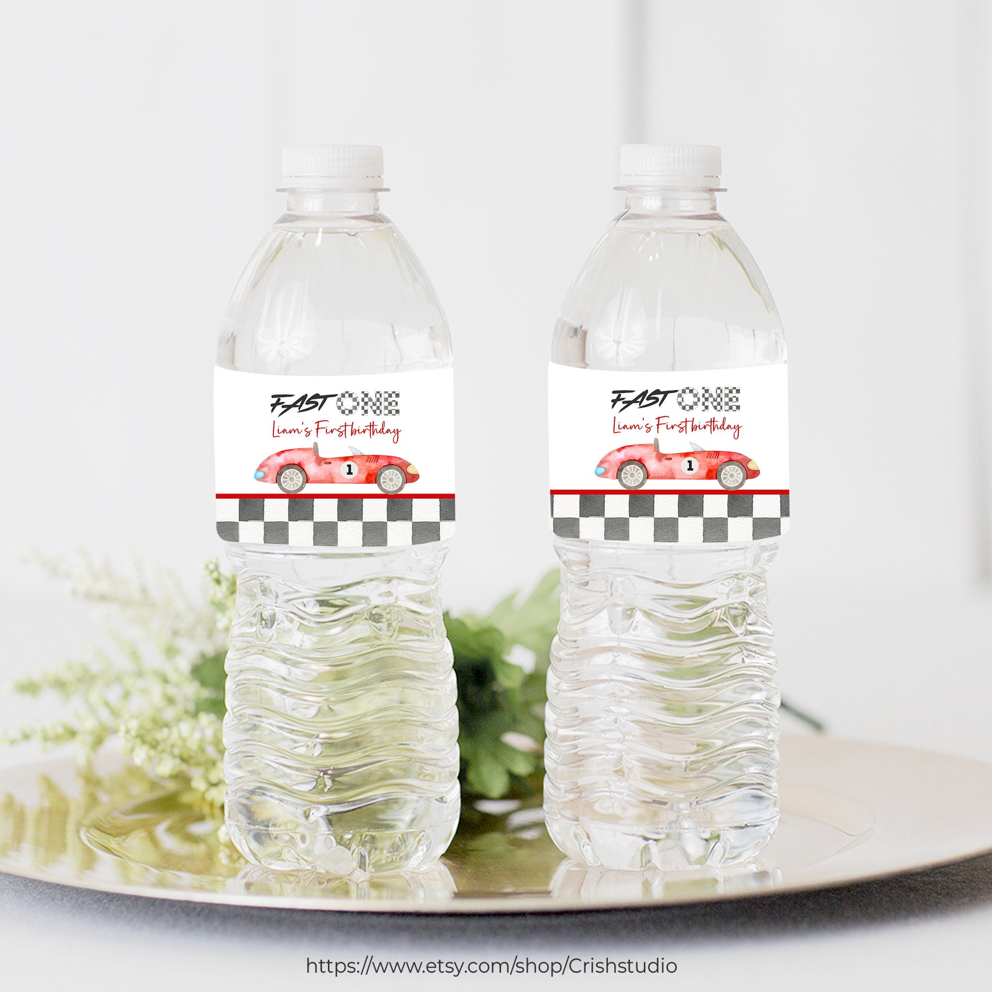 EDITABLE Fast One Water Bottle Labels Fast One Birthday Water - Etsy Canada