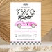 EDITABLE Two Fast Birthday Invitation Girl Birthday Invitation - Etsy