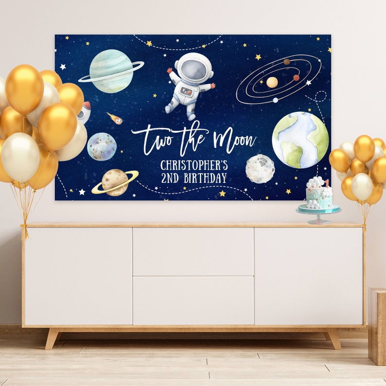 EDITABLE Two the Moon Chip Bag Template Birthday Chip Bag Custom Chip ...