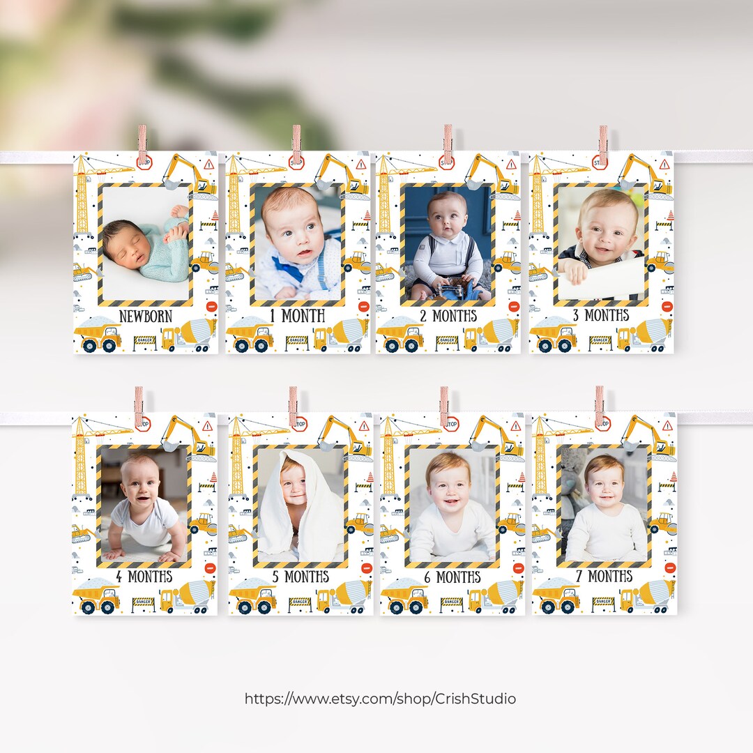 Editable Construction Birthday Banner Photo Banner Construction ...