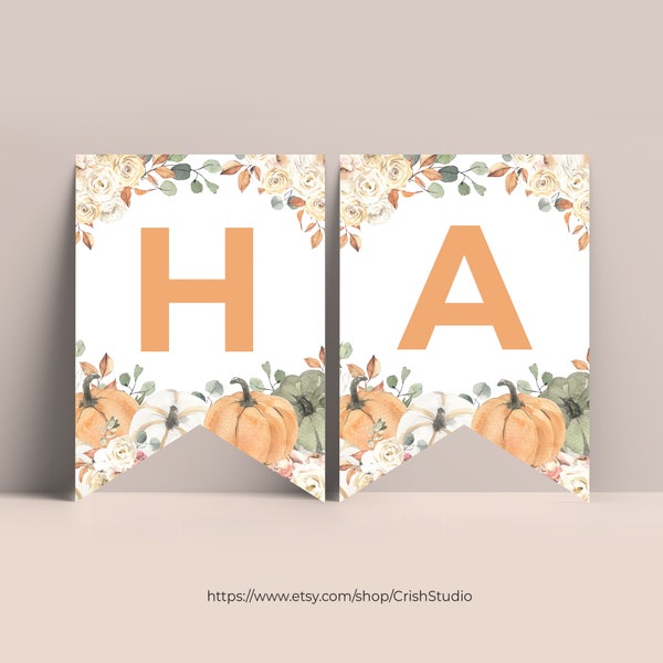 Fall Birthday Banner - Etsy