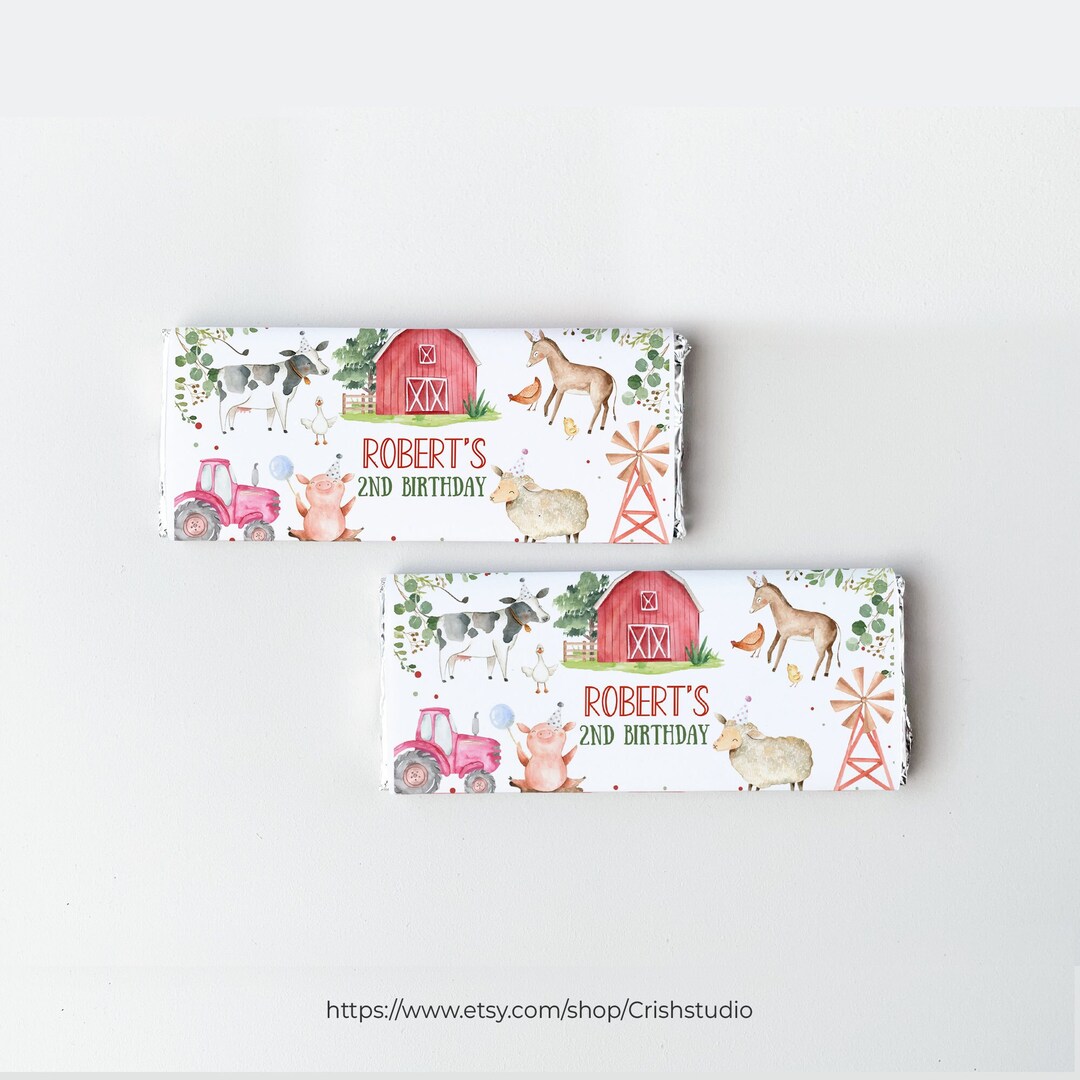 EDITABLE Candy Bar Wrapper Chocolate Bar Wrappers Candy Bar Labels ...