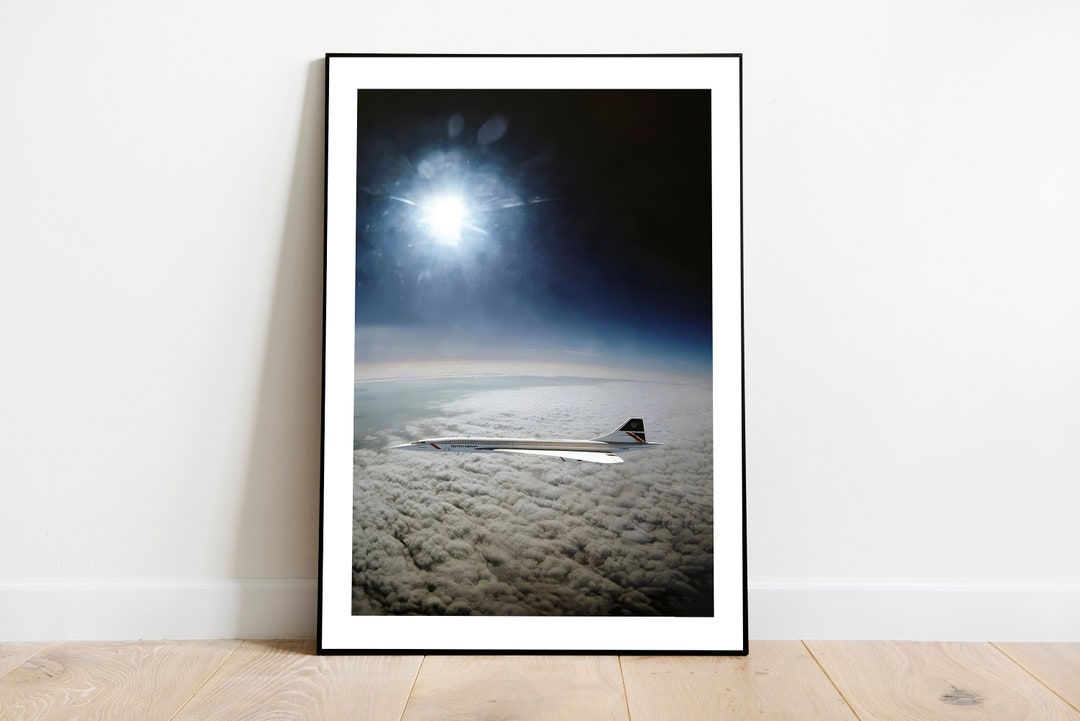 Concorde Supersonic in the Stratosphere Poster - Etsy UK