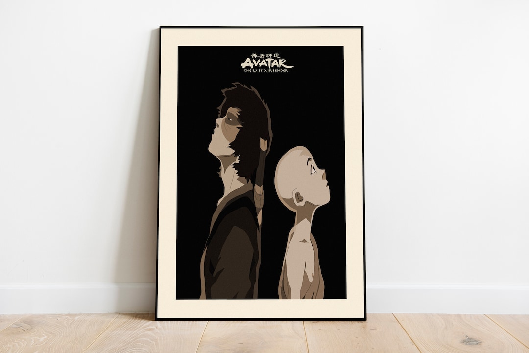 ATLA Poster Black and White - Etsy