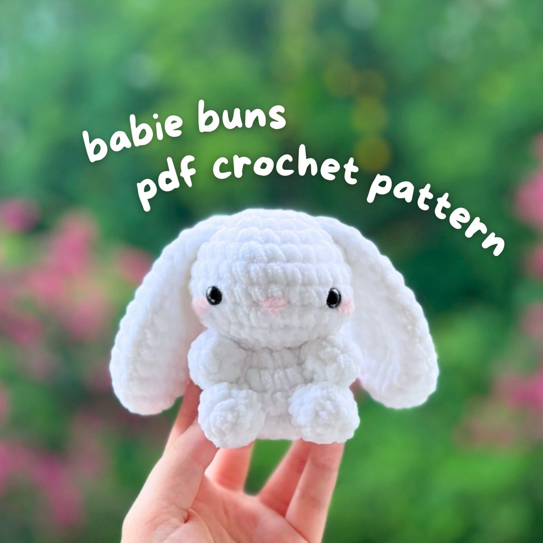 Babie Buns Crochet Pdf Crochet Pattern Amigurumi Rabbit Bunnie Bunny ...