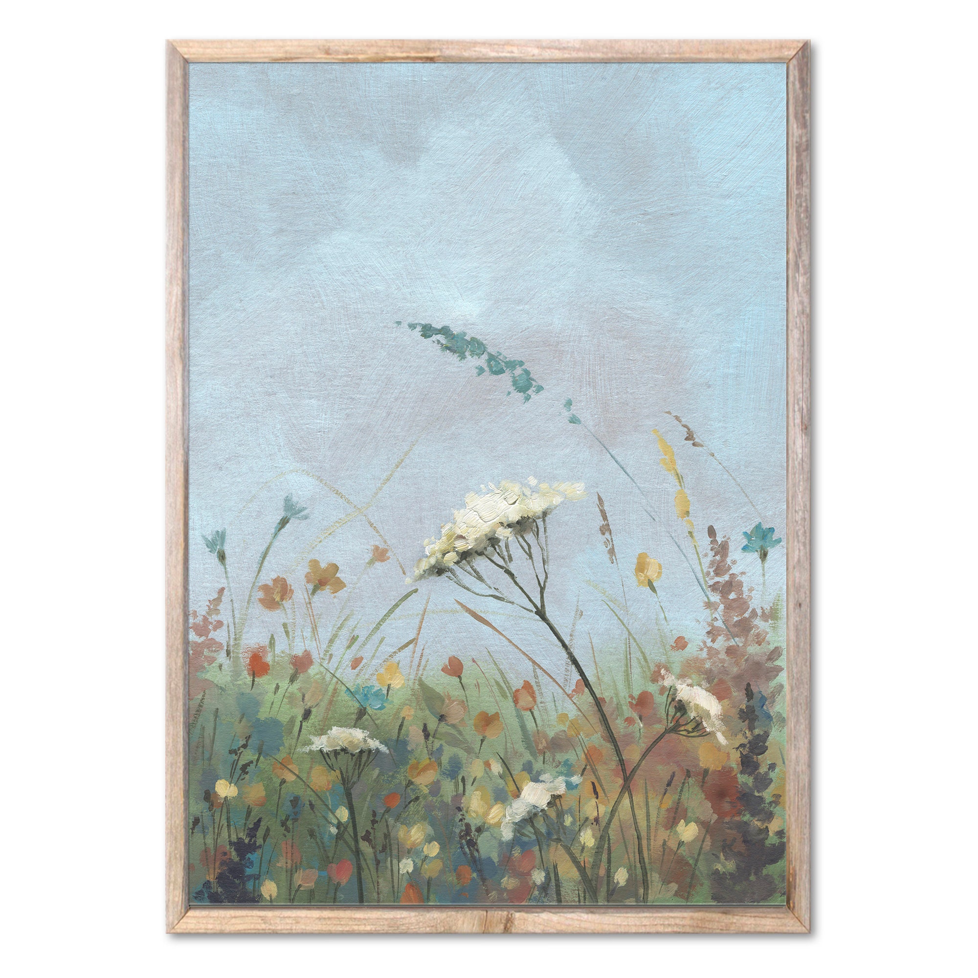 Wildflowers Set of 3 Prints Meadow Flowers Oil Painting Botanical ...