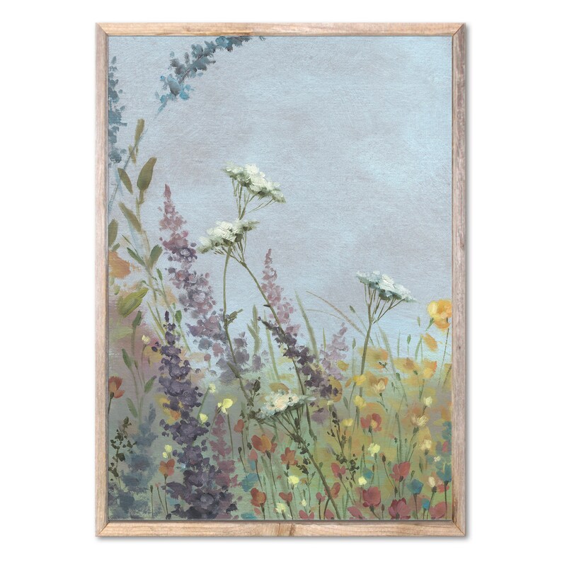 Wildflowers Set of 3 Prints Meadow Flowers Oil Painting Botanical ...