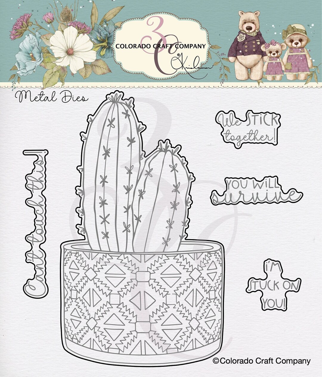 KL751-D Kris Lauren Can't Touch This Dies by Colorado Craft Company - Etsy
