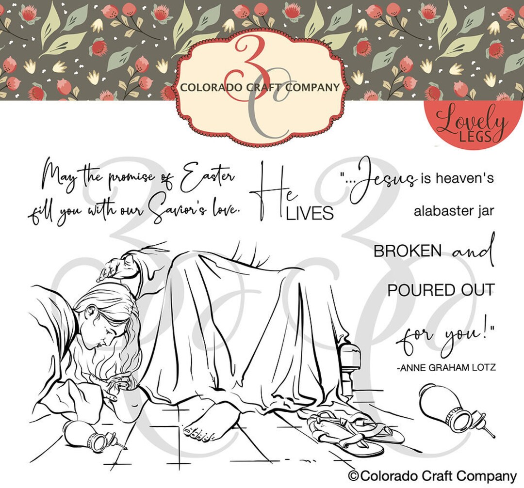 LL644 Lovely Legs Poured Out Easter Clear Stamps by Colorado Craft ...