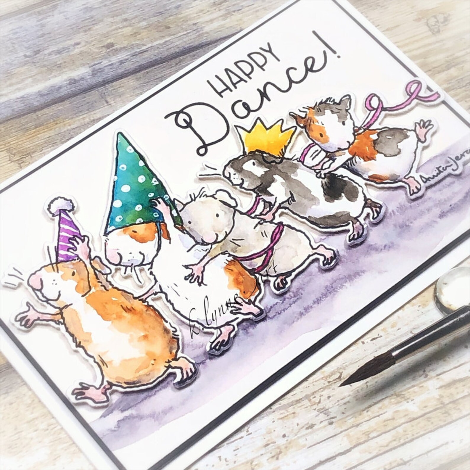 AJ541 Anita Jeram Conga Line Clear Stamps by Colorado Craft Company - Etsy