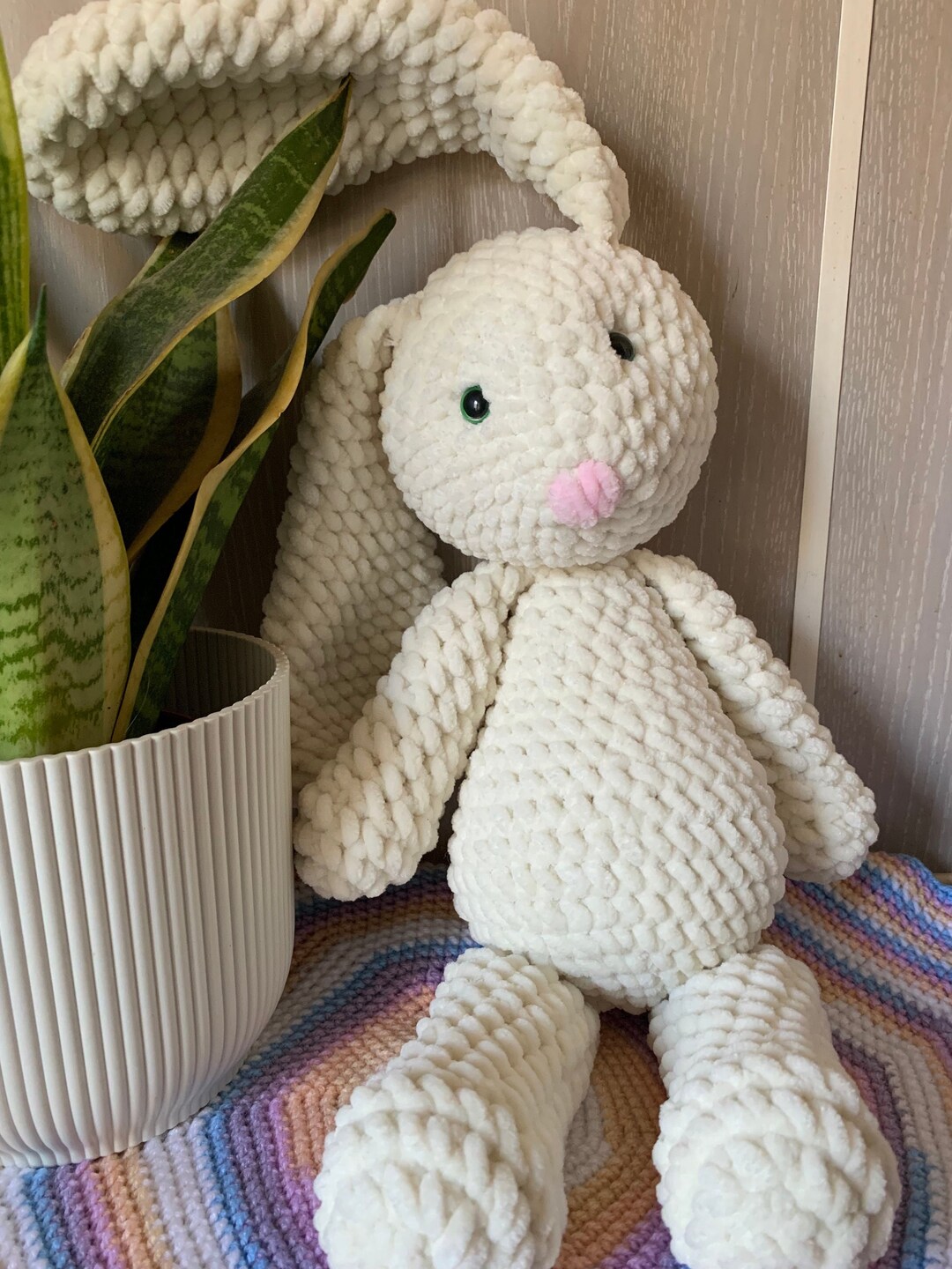 Crochet White Rabbit Plush Toy - Etsy